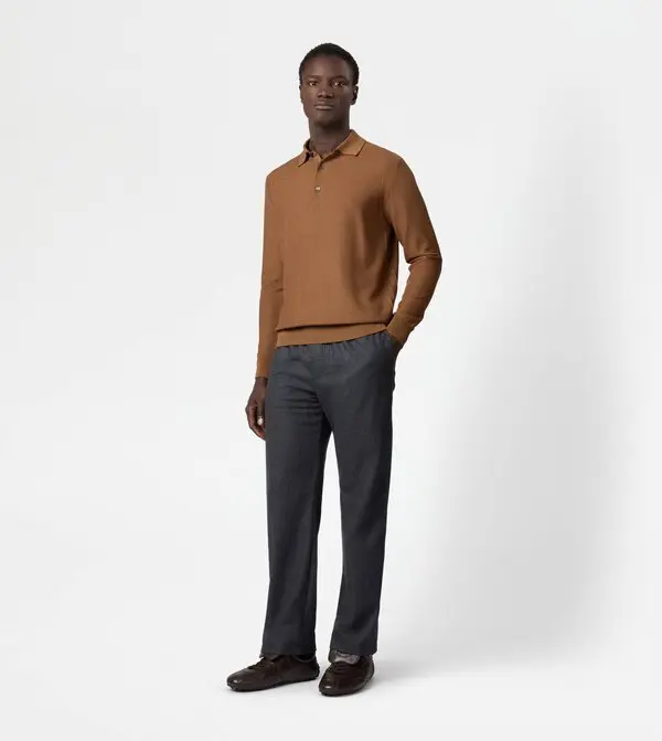TOD'S Polo Shirt In Wool Piquet