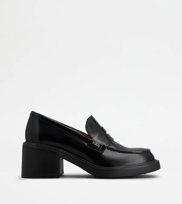 TOD'S Leather Loafers - Black