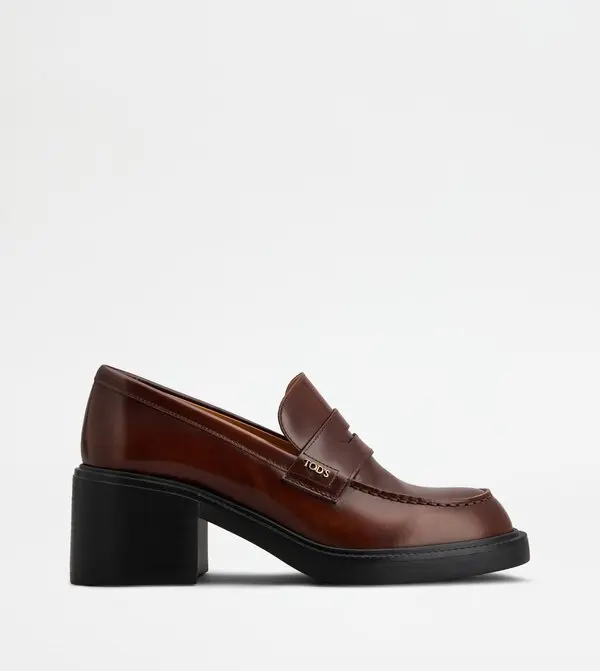 TOD'S Leather Loafers - Brown