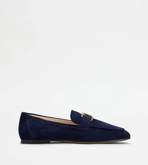 TOD'S T Timeless Suede Loafers - Blue