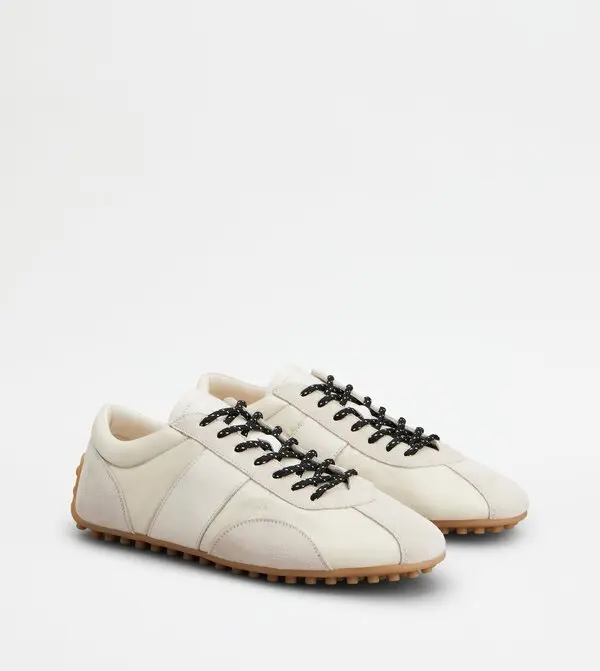 TOD'S T-marathon Sneakers In Suede And Technical Fabric