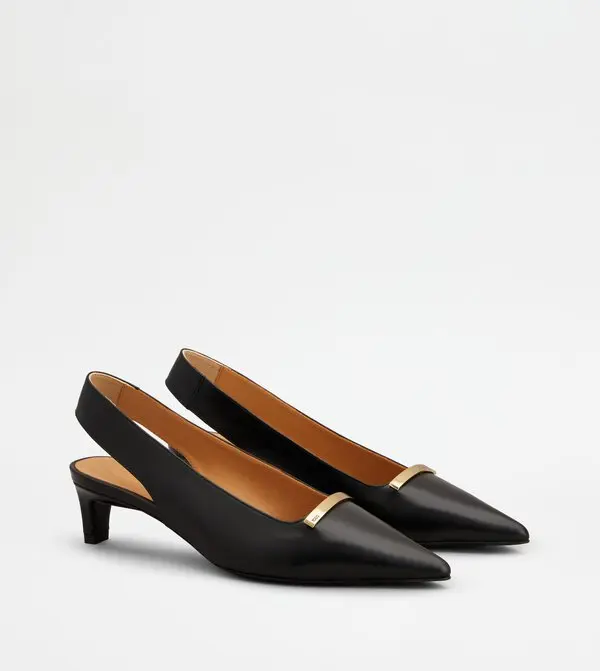 TOD'S Slingback Leather Pumps