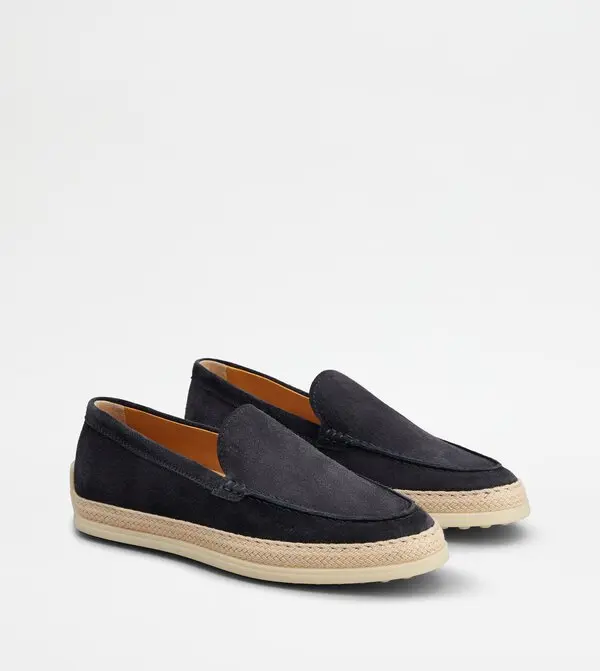 TOD'S Suede Slipper Loafers