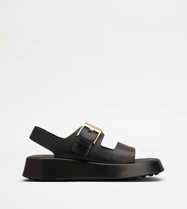 TOD'S Sandals In Leather - Black