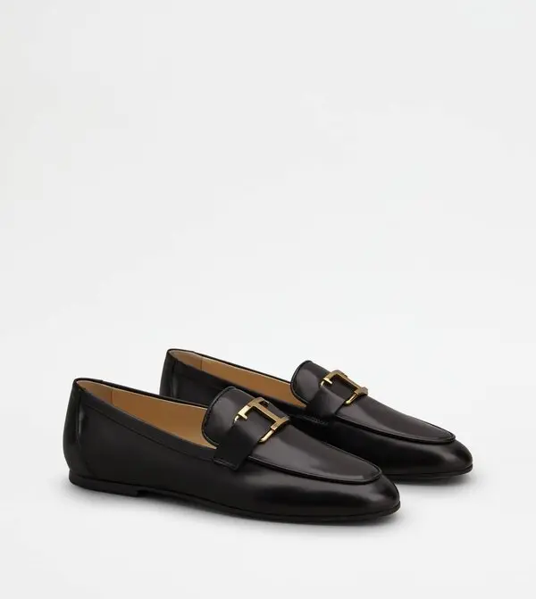 TOD'S T Timeless Leather Loafers