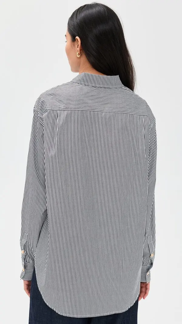 JAMIE HALLER The Weekend Striped Shirt