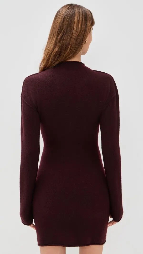 Helmut Lang Slouchy Plush Mini Dress
