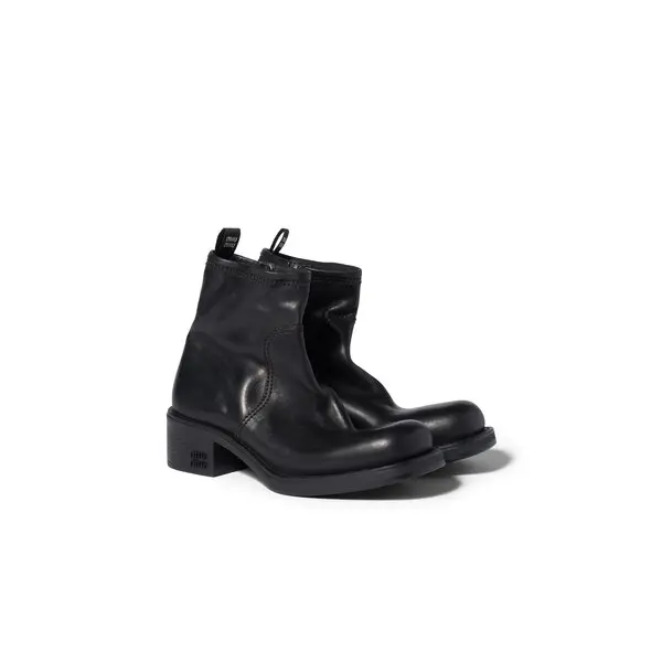 Miu Miu Calf Leather Ankle Boots