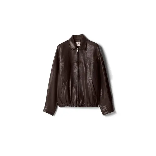Miu Miu Leather Blouson Jacket