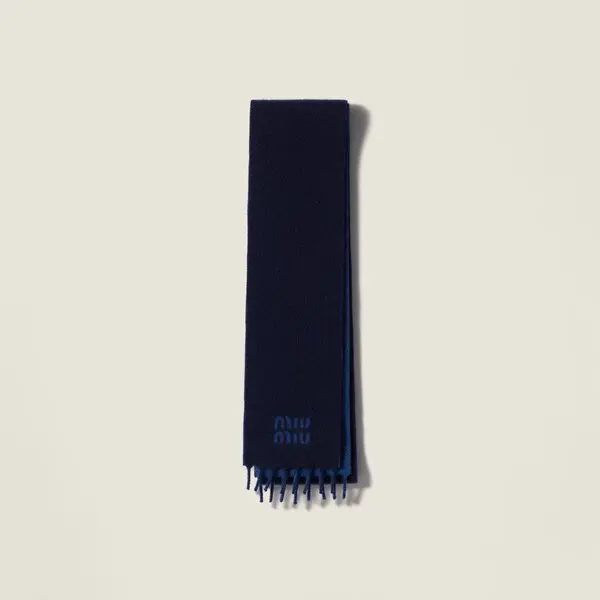 Miu Miu Cashmere Scarf - Periwinkle/blue