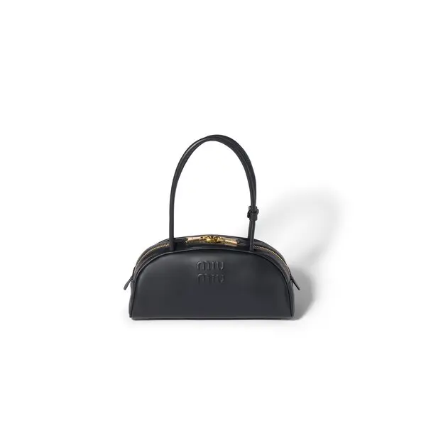 Miu Miu Beau Leather Bag - Black