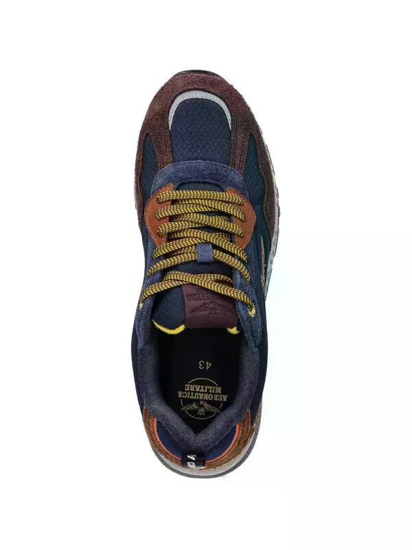 AERONAUTICA MILITARE Logo-embroidered Lace-up Sneakers