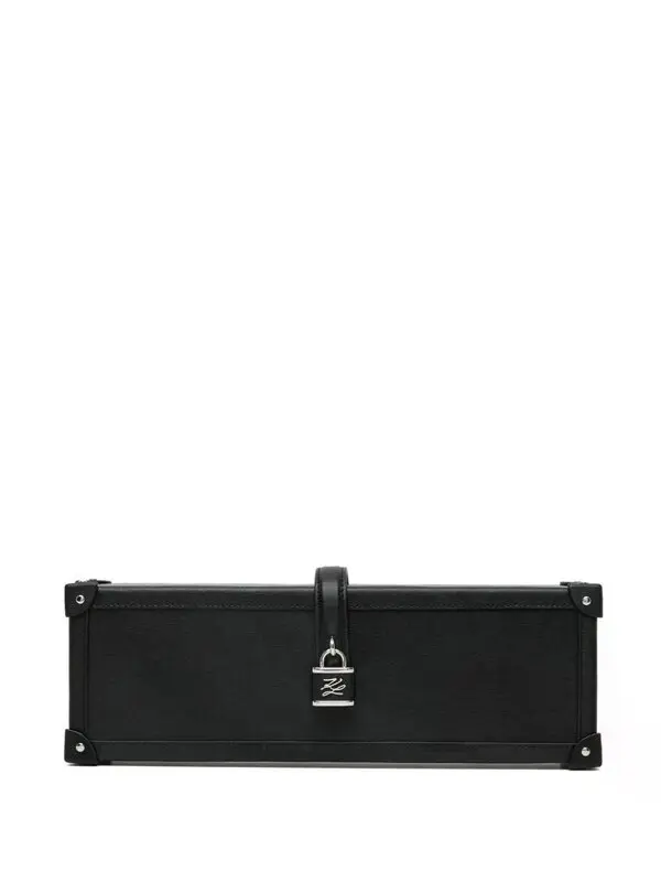 Karl Lagerfeld Autograph Padlock Trunk Clutch