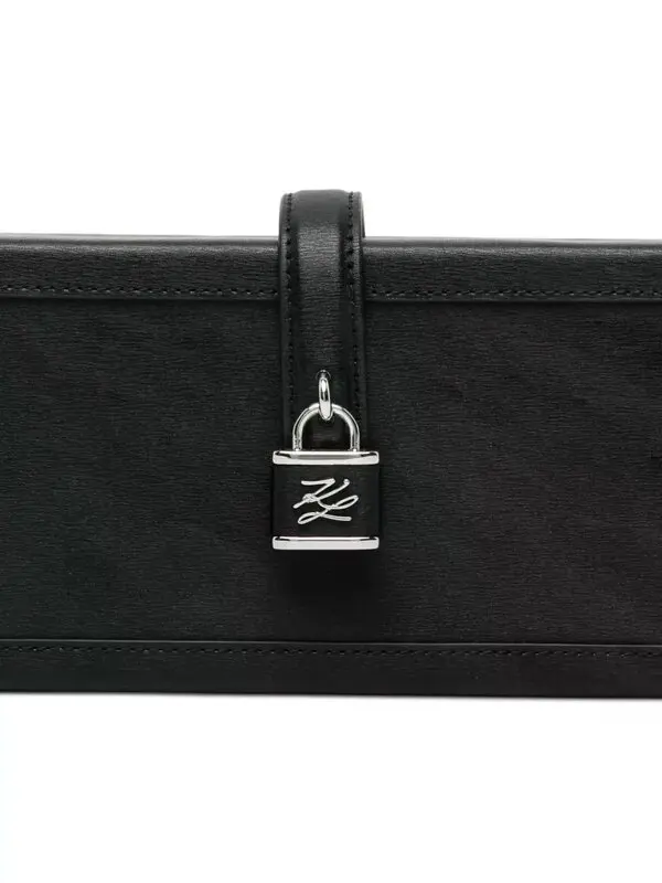 Karl Lagerfeld Autograph Padlock Trunk Clutch