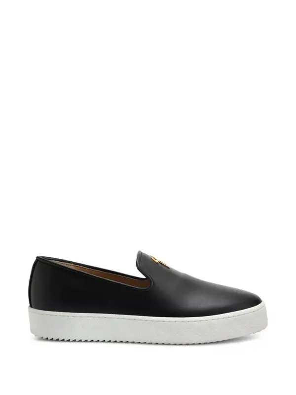 GIUSEPPE ZANOTTI Logo-plaque Slip-on Sneakers