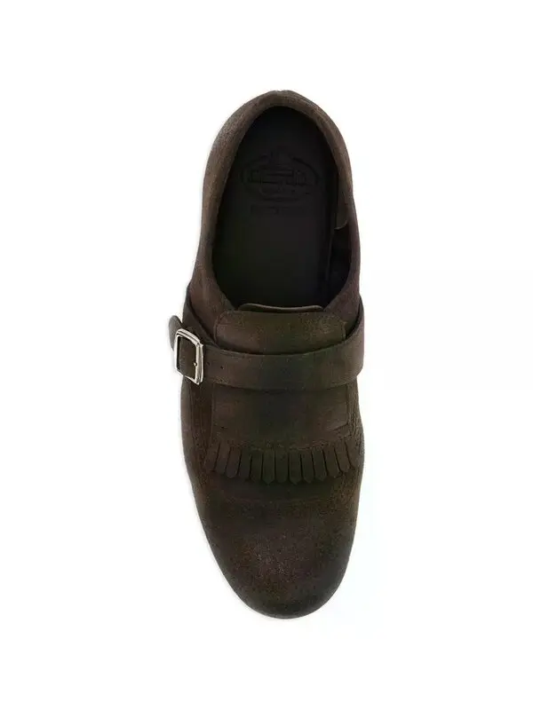 Church's Fringed Buckle Monk Shoes - Brown