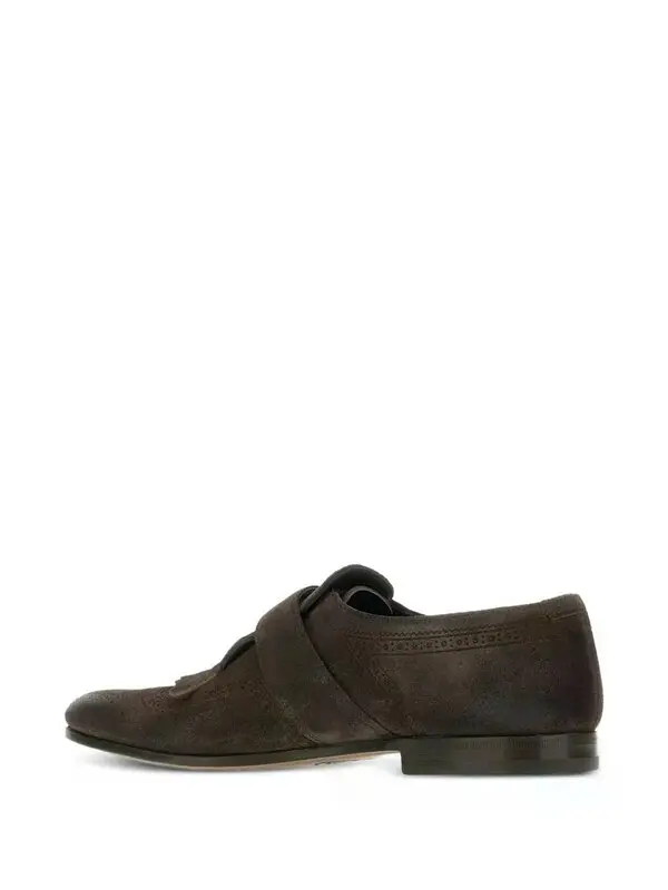 Church's Fringed Buckle Monk Shoes - Brown