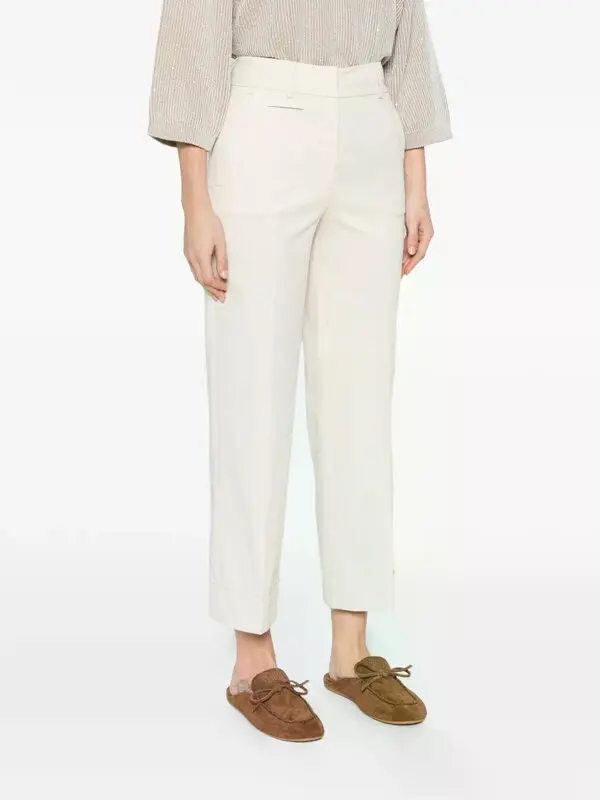 Peserico Cuffed Cropped Trousers