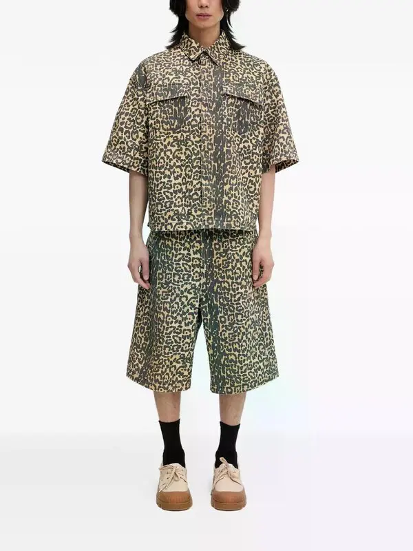 Rhude Flap-pocket Animal-print Shirt