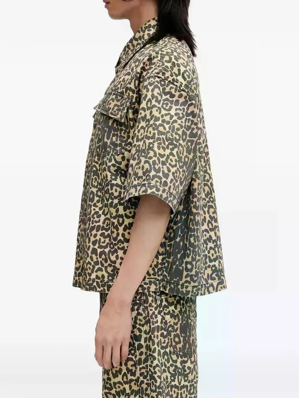 Rhude Flap-pocket Animal-print Shirt