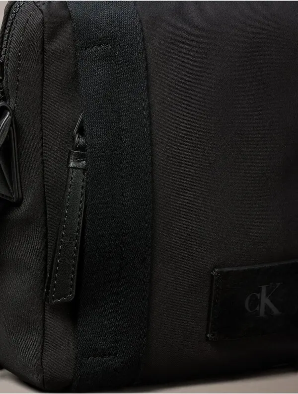 Calvin Klein Canvas Reporter Crossbody Bag - Black