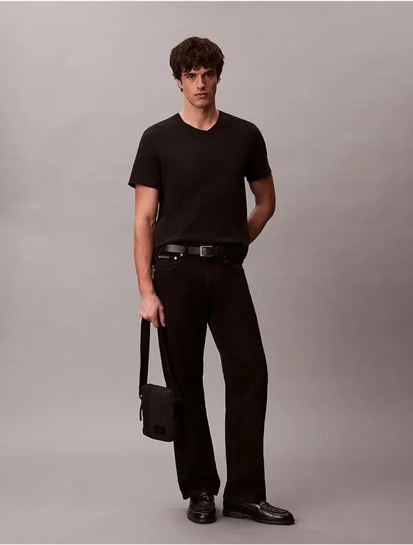 Calvin Klein Canvas Reporter Crossbody Bag - Black