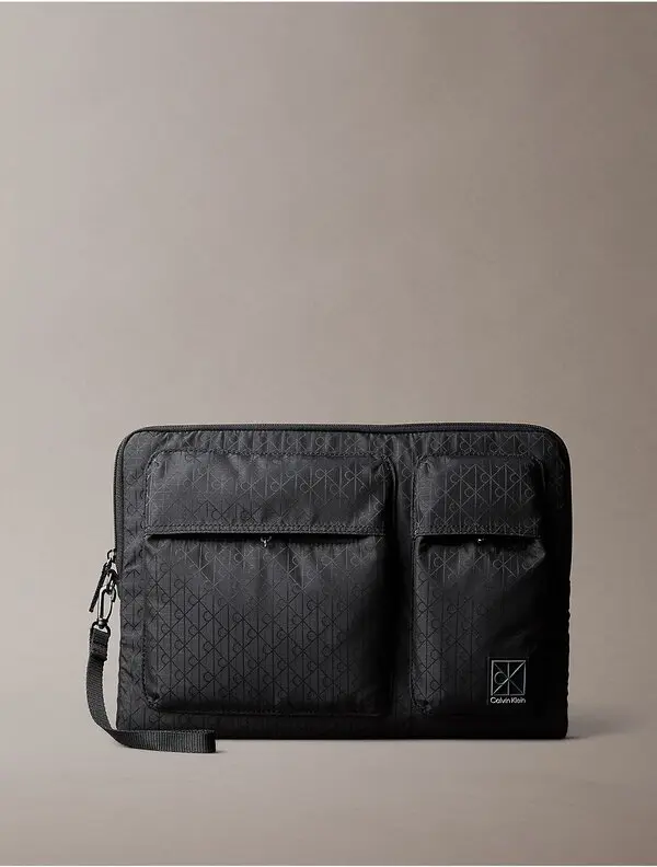 Calvin Klein Utility Emblem Laptop Sleeve - Black