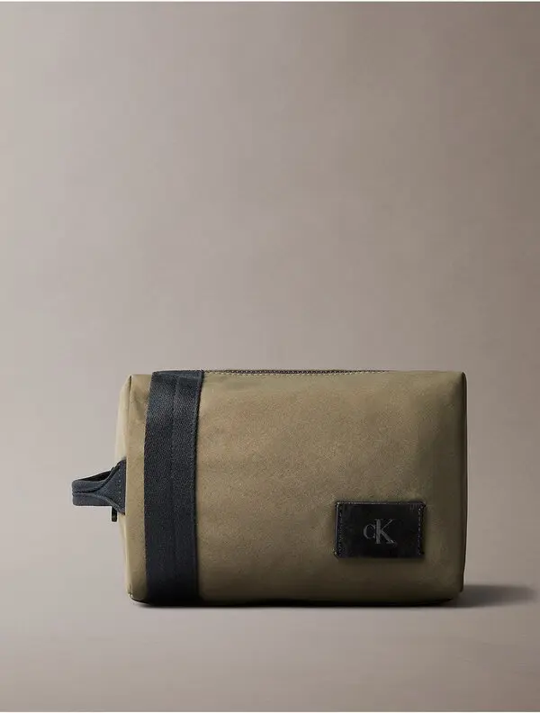 Calvin Klein Canvas Dopp Kit - Deep Olive