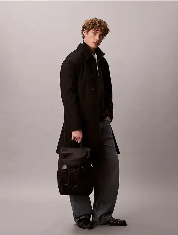 Calvin Klein Canvas Backpack - Black