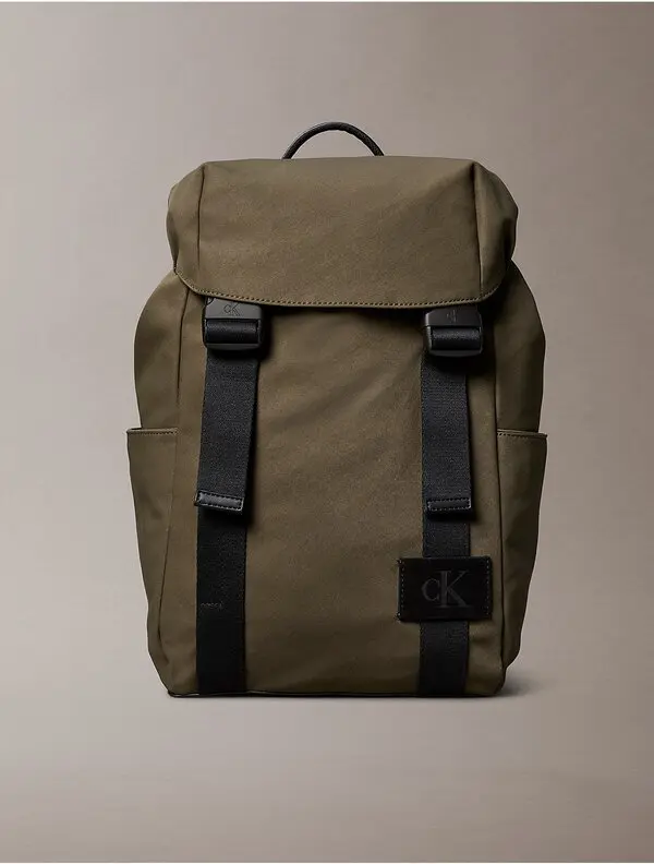 Calvin Klein Canvas Backpack - Deep Olive
