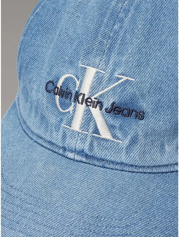 Calvin Klein Denim Cap With Embroidered Logo