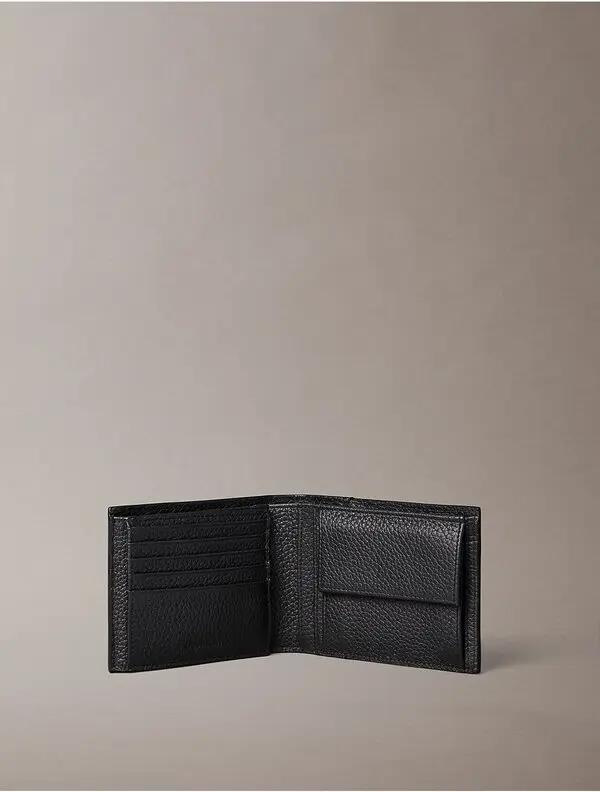 Calvin Klein Foil Embossed Logo Slim Trifold Wallet + Card Case