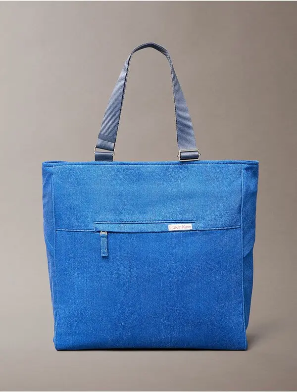 Calvin Klein Denim Tote Bag - True Blue