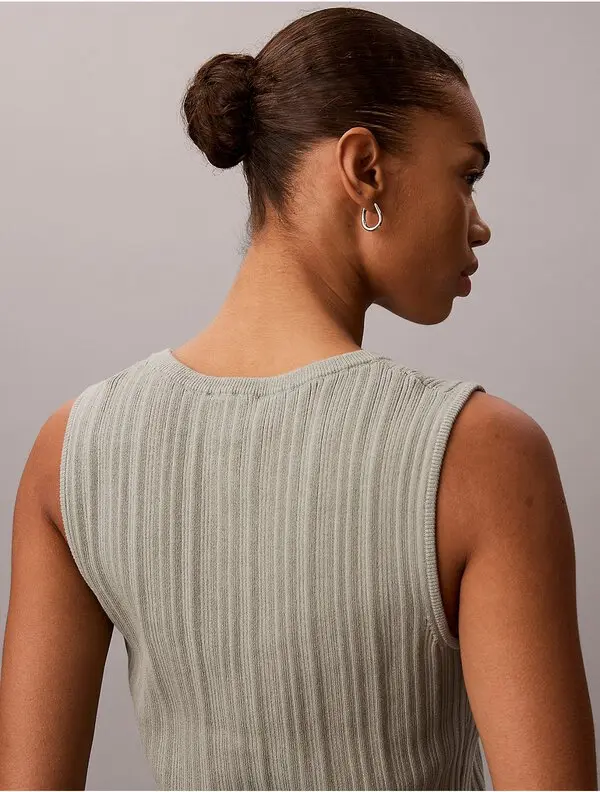 Calvin Klein Ribbed Tank Top - Shadow