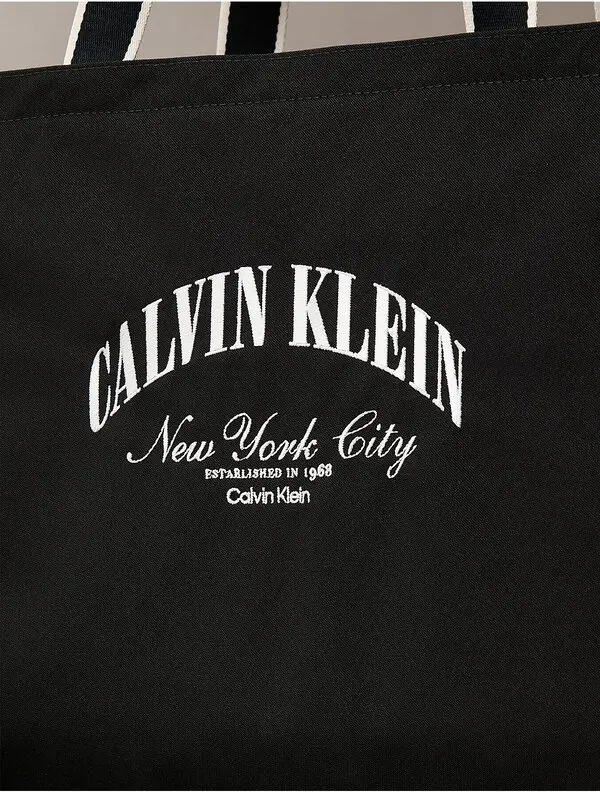 Calvin Klein Heritage Nyc Logo Graphic Tote Bag