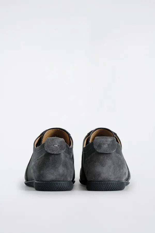 Cos Nubuck And Suede Sneakers - Gray