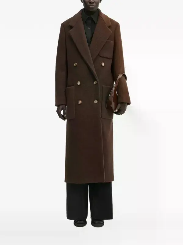 Lacoste Button-detailed Double-breasted Coat