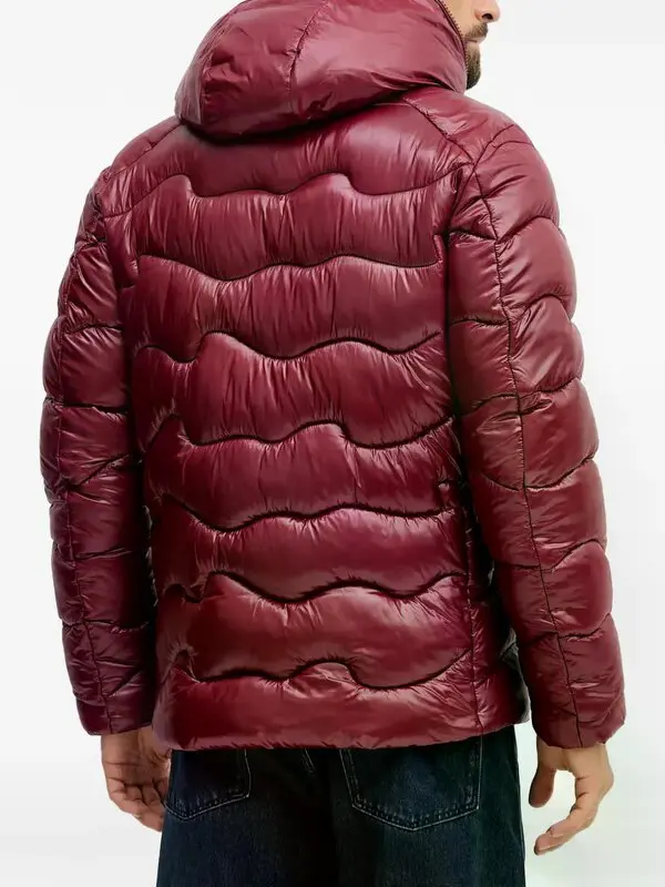 SAVE THE DUCK Quilted Hooded Jacket - Red