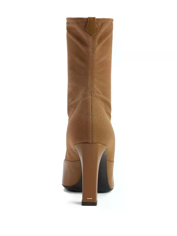 GIUSEPPE ZANOTTI Janie Tights Square-toe Boots - Brown
