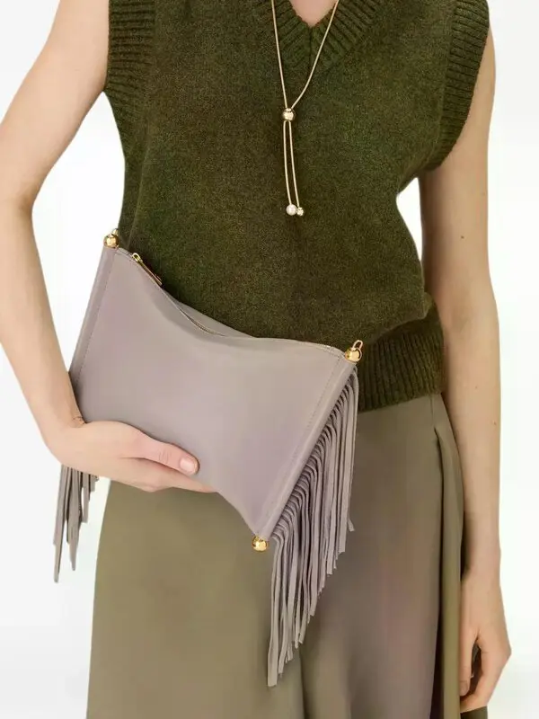 Furla Sfera Fringing Shoulder Bag - Neutrals