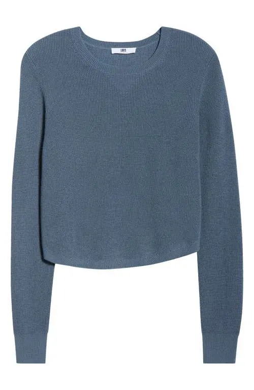 Lunya Silkthermal Knit Crewneck Top - Harbor Indigo