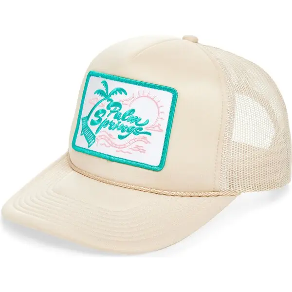 LOCAL BEACH Palm Springs Trucker Hat - Khaki