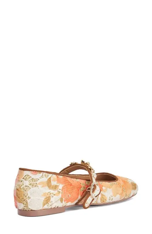 Dune London Hennrietta Floral Jacquard Flat