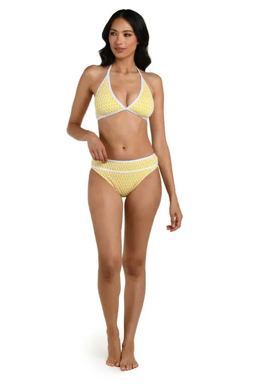 La Blanca Banded Halter Bikini Top