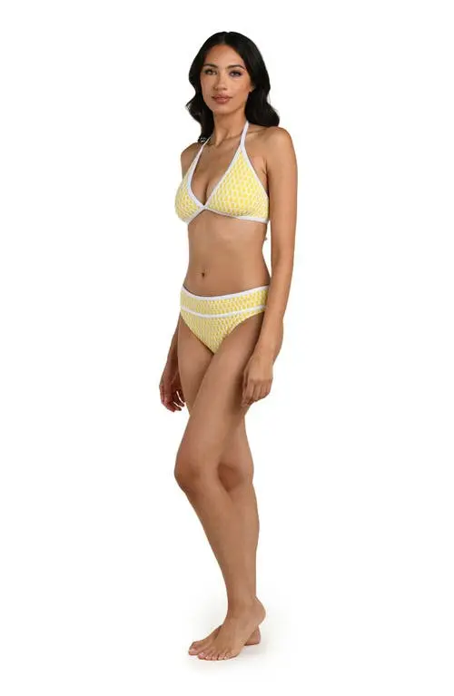 La Blanca Banded Halter Bikini Top