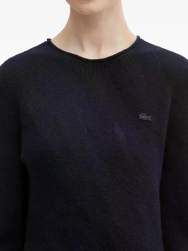 Lacoste Long-sleeved Logo Mini Dress - Blue