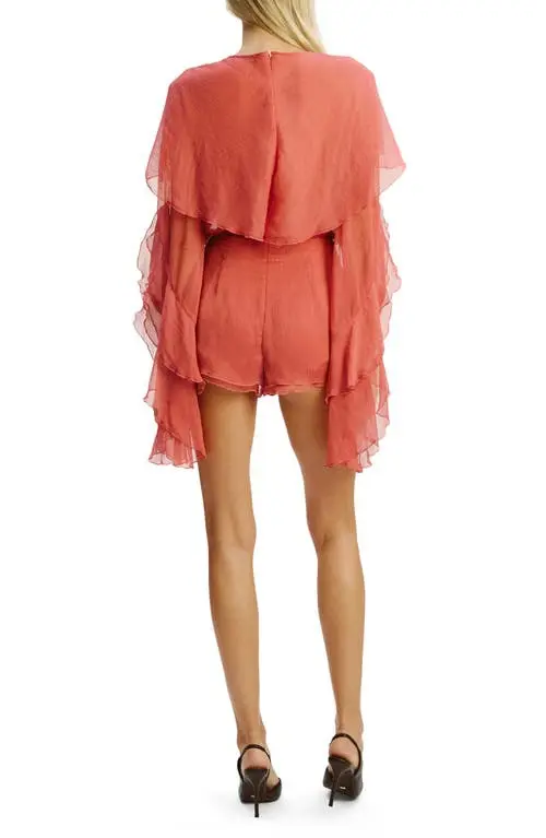 Bardot Carson Ruffle Chiffon Romper
