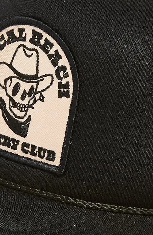 LOCAL BEACH Country Club Trucker Hat - Black