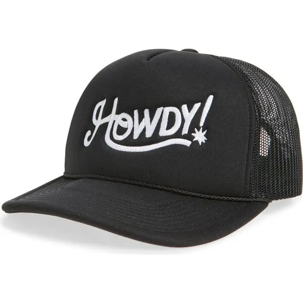 LOCAL BEACH Howdy Trucker Hat - Black