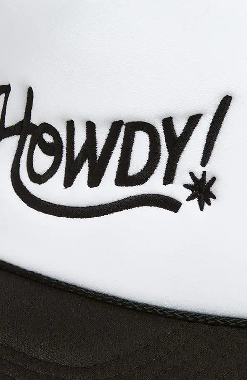 LOCAL BEACH Howdy Trucker Hat - Black/white